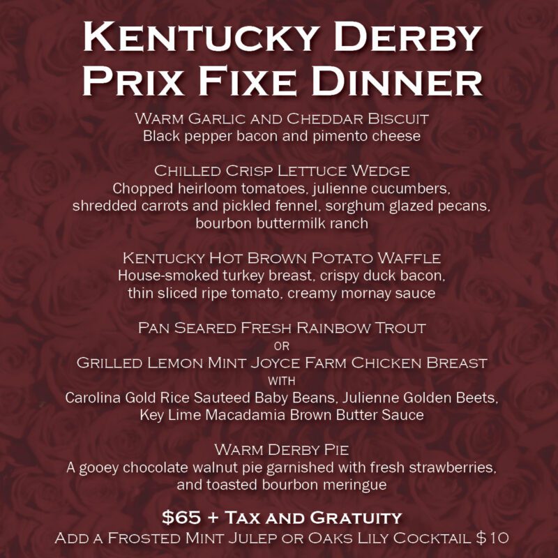 Kentucky Derby Prix Fixe Dinner - Black Prong